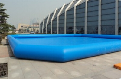 Square PVC Inflatable Swimming Pool Family Giant Summer Outdoor 23x23ft ...