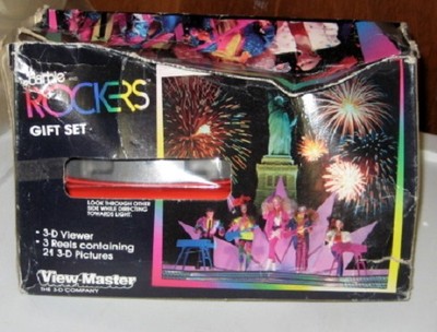 Vintage 1986 Barbie And The Rockers View-Master 3-D Gift Set Viewer and ...