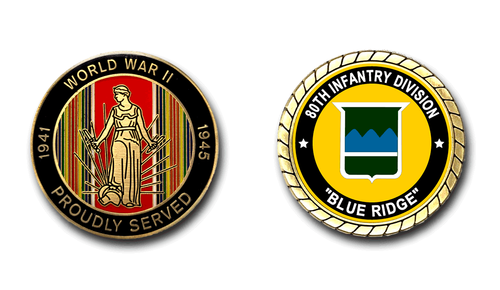 80th Infantry Division "Blue Ridge" WWII Service Challenge Coin | eBay