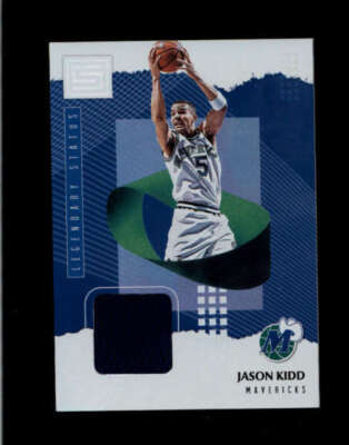 JASON KIDD 2018/19 PANINI STATUS LEGENDARY STATUS GAME USED JERSEY ...