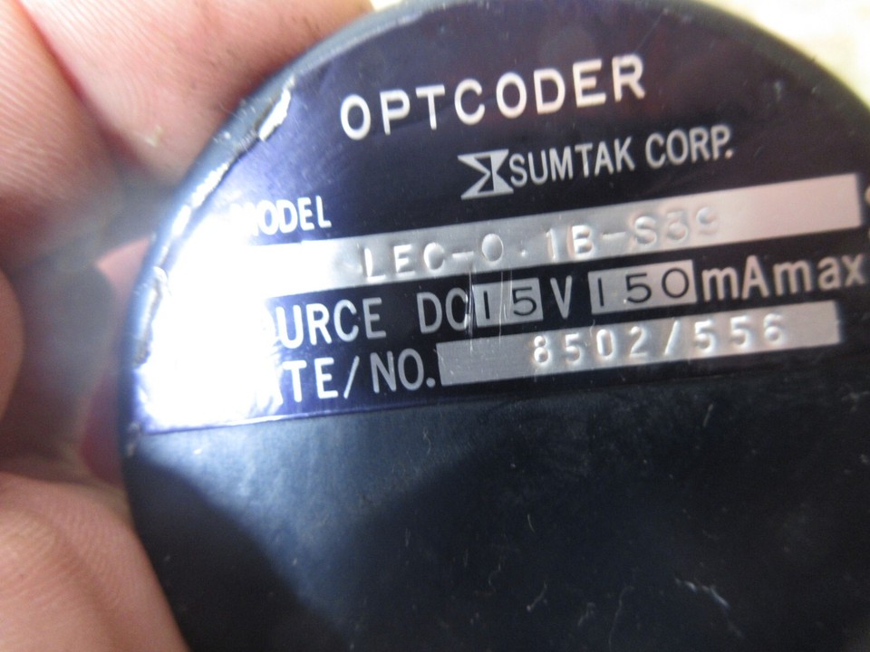 SUMTAK OPTCODER LEC-0.1B-S39 DC15 V 150MAMAX 8502/556 | eBay Australia
