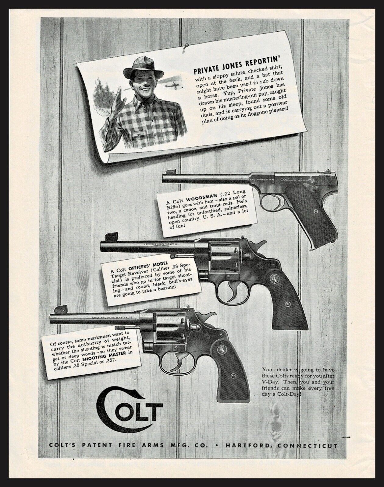 1945 COLT Woodsman Pistol Officers' Target & Shooting Master Revolver ...