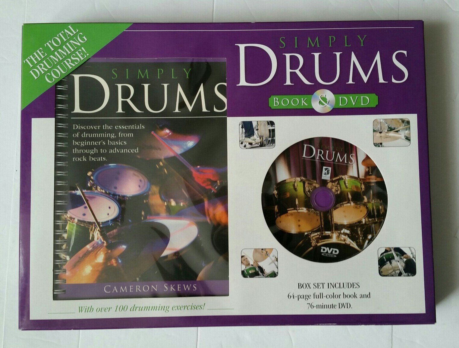 Simply Drums Book & DVD Box Set Instructions Over 100 Drumming Exercises | eBay