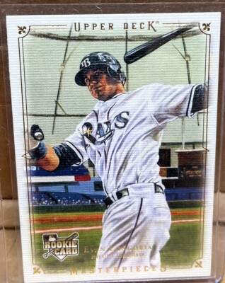 2008 Evan Longoria Upper Deck Masterpieces Rookie Card #7 Tampa Bay ...