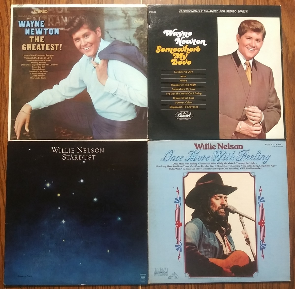 Huge Lot of 35+ VG Country Vinyl LP Record Albums Elvis Willie Nelson ...