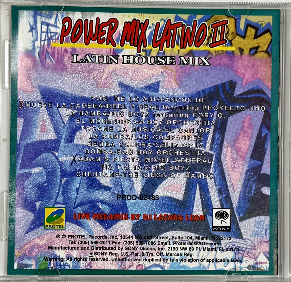 POWER MIX LATINO II CD LATIN HOUSE MIX LIVE MEGAMIX The Kings Of Mambo ...