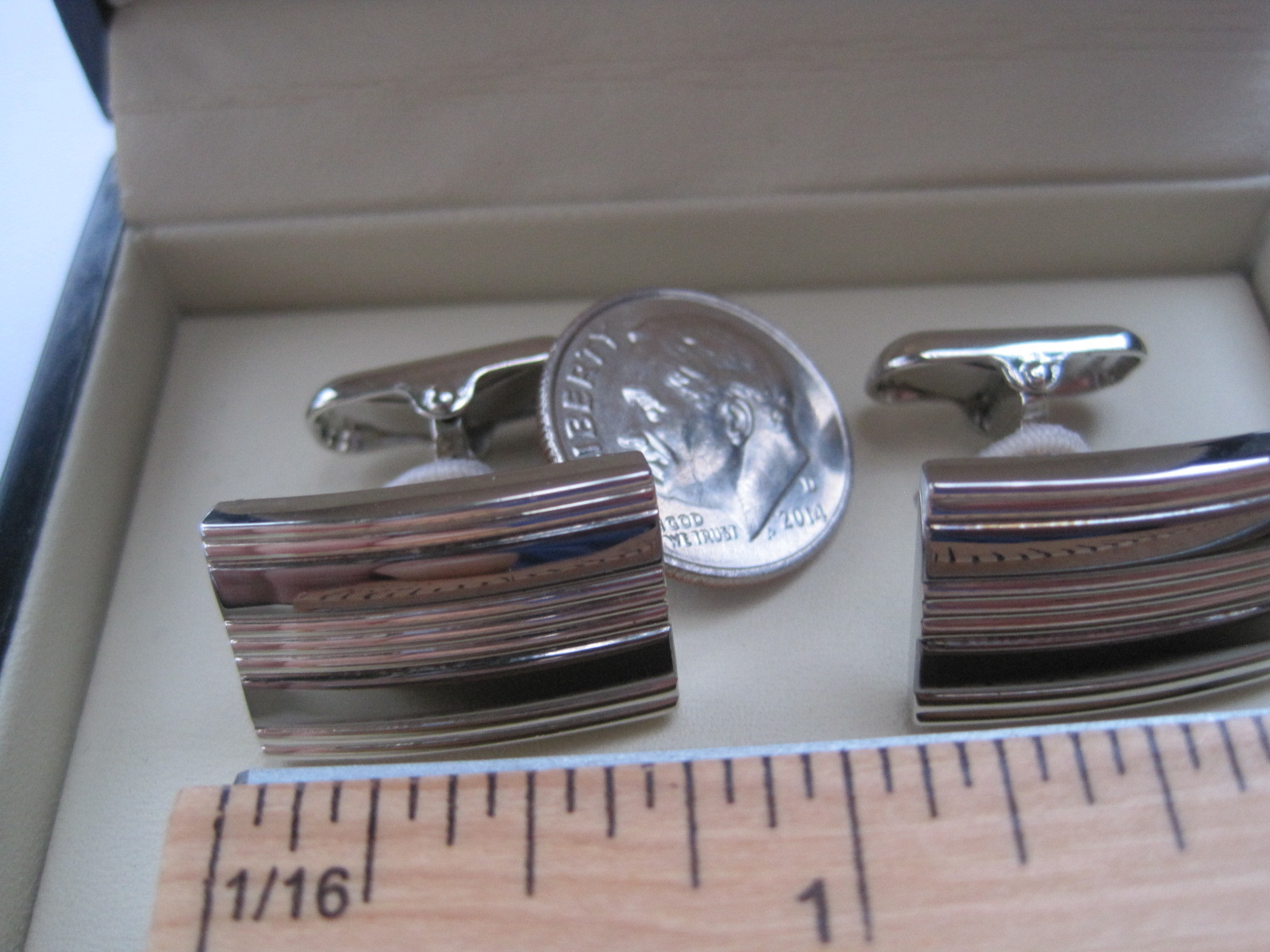 Donald J Trump Signature Collection Silver-Tone Horizontal Stripe ...