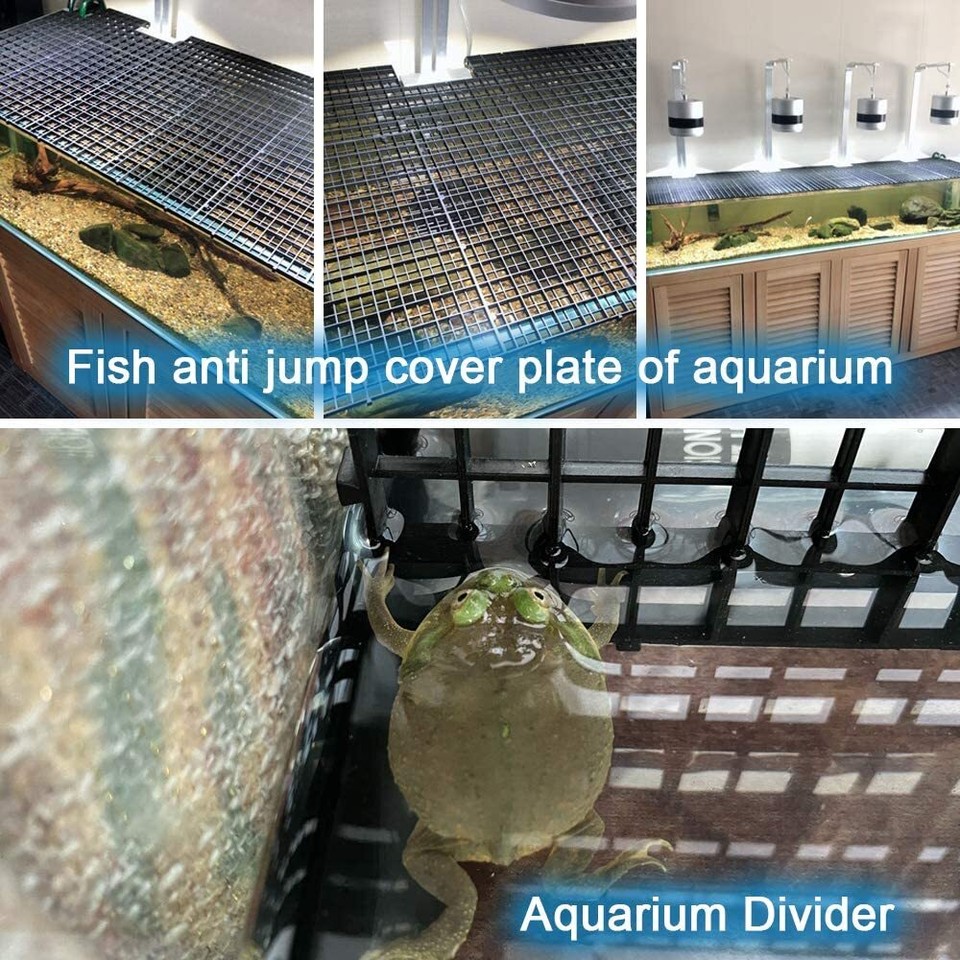4Pack Aquarium Divider Tray Egg Crate Grid Fish Tank Divider Bottom ...
