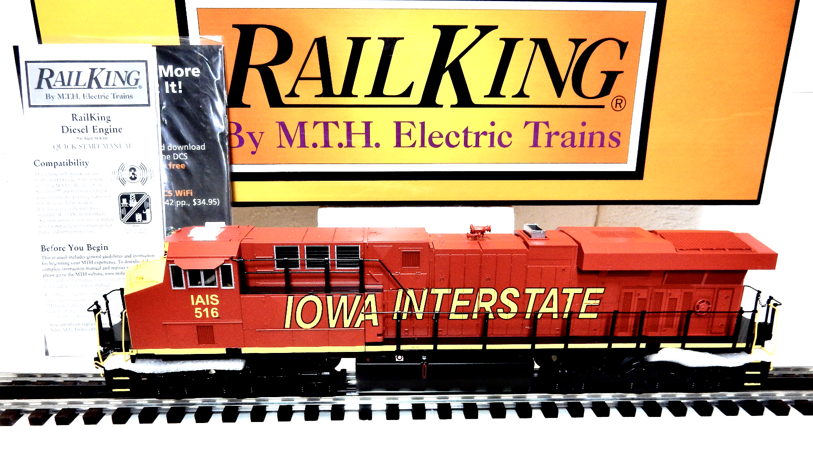 MTH Railking #30-21161-1 Iowa Interstate ES44AC Imperial Diesel ...