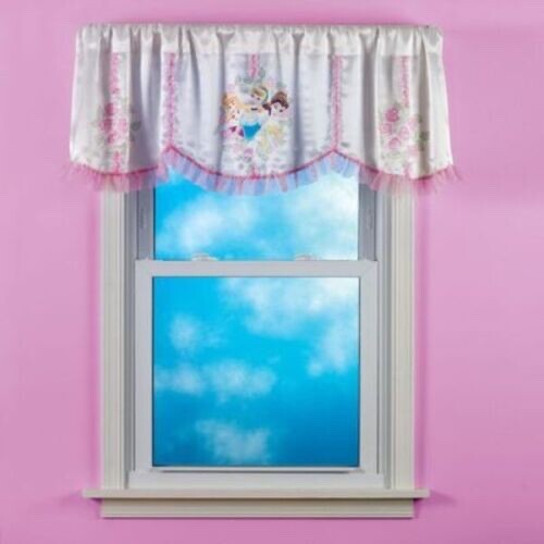 Disney Princess Girl's One Pole Top Window Valance Trio Portraits 50x17 ...