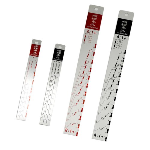 Paint Mixing Ratio Ruler 2:1 and 4:1 for Car Paint Automotive Coatings ...