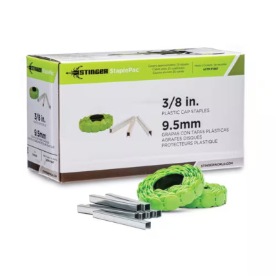 3/8 in. staplepac 2016 per box | stinger staples caps national nail pack plastic | eBay