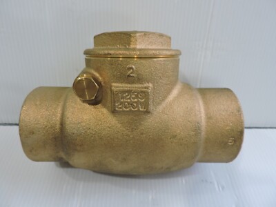 MILWAUKEE 2" BRONZE SWING CHECK VALVE, 125S-200W 1J-2811-B3 | eBay