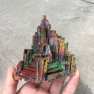 Natural Raw Aura Rainbow Titanium Bismuth Quartz Crystal Mineral ...