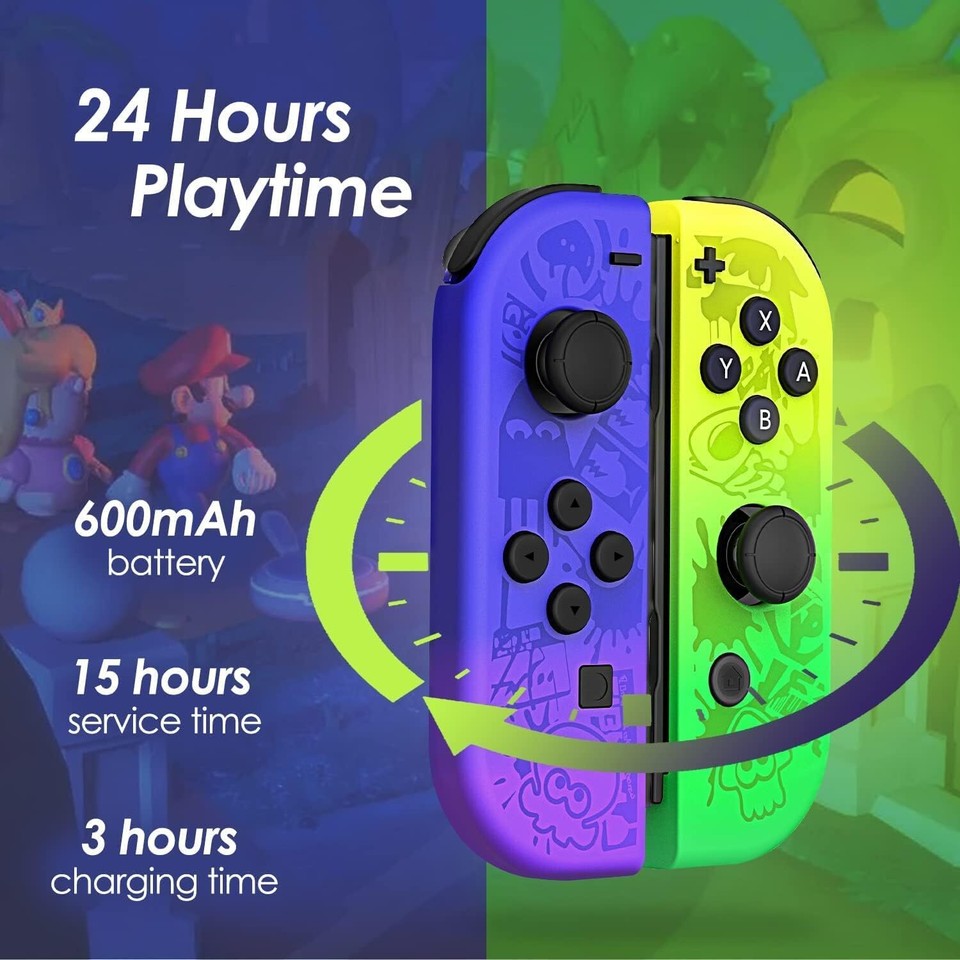 Joy Con Replacement for Switch Wireless Controller with Double Wake-Up ...