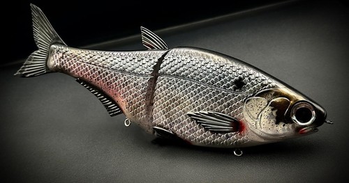 PREMIUM HINKLE SHAD CLONE GIZZARD SHAD SWIMBAIT CUSTOM PAINTED #1 ON ...