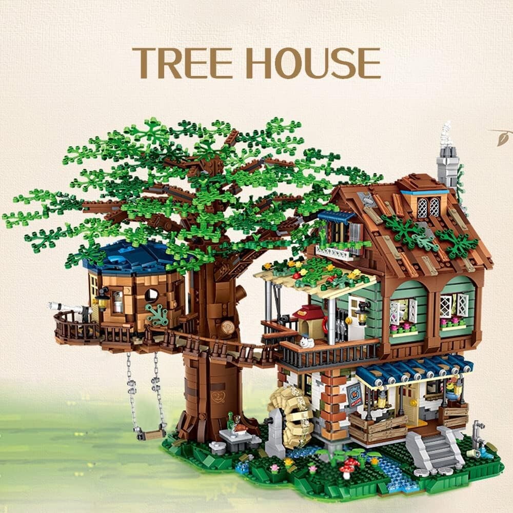 Mini Blocks 1033 Tree House Building Kit 4761Pcs Ideas Forest Loz 1033 ...