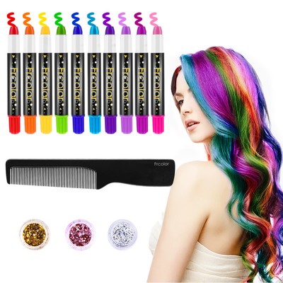 10 Colors Temporary Hair Chalk Colors Temporary Hair Color Temporary ...