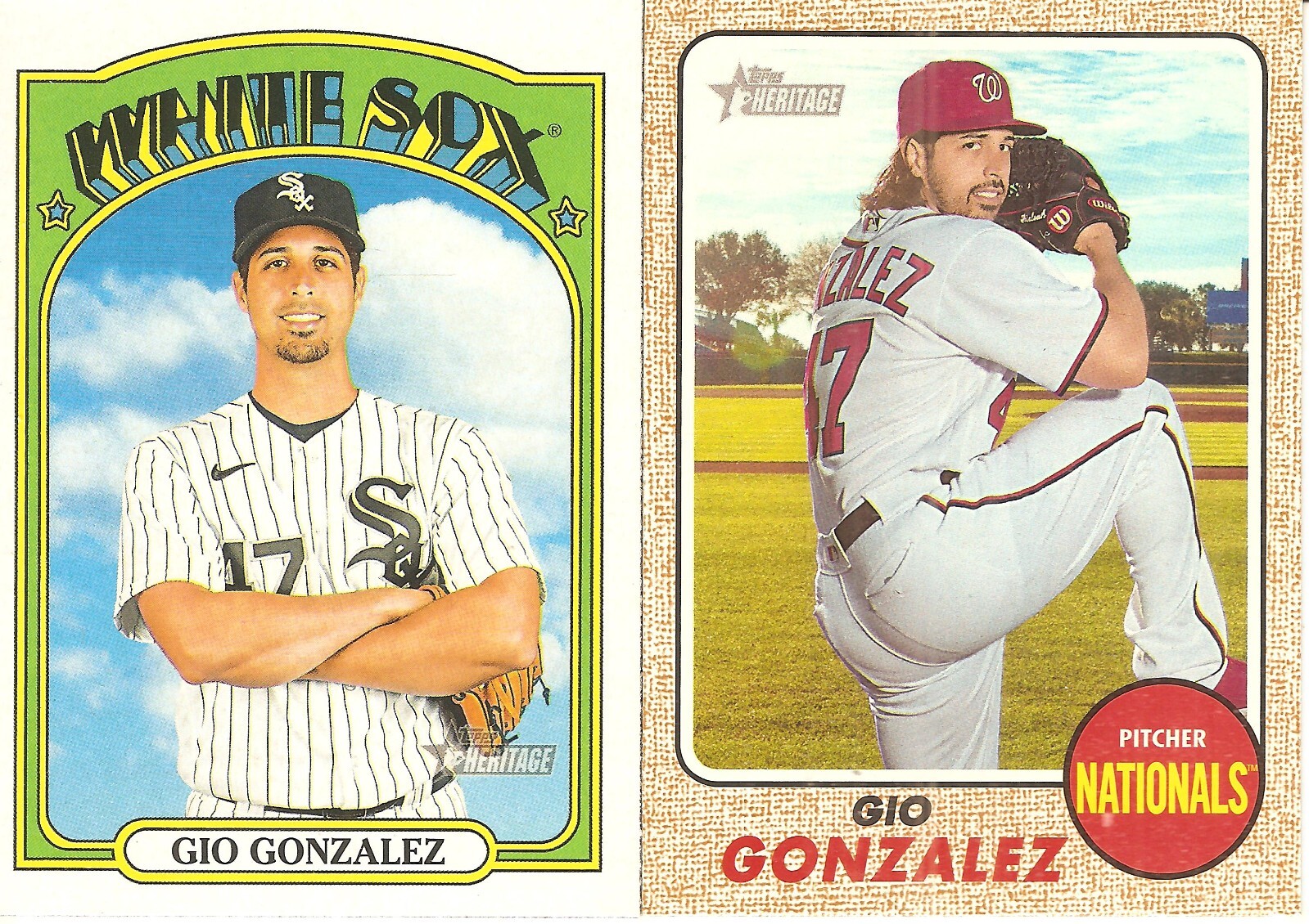 2 DIFFERENT BASEBALL CARD LOT OF GIO GONZALEZ 625 | eBay