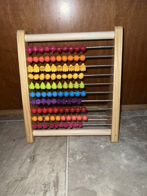MybToys Wooden Abacus Fruit Counting Kids Toy | eBay