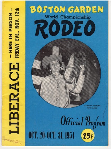 Boston Garden Rodeo Program 1954 | eBay