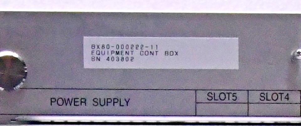 TEL TOKYO ELECTRON ECC2 CONTROLLER EC RACK BX80-000222-11, MC RACK ...