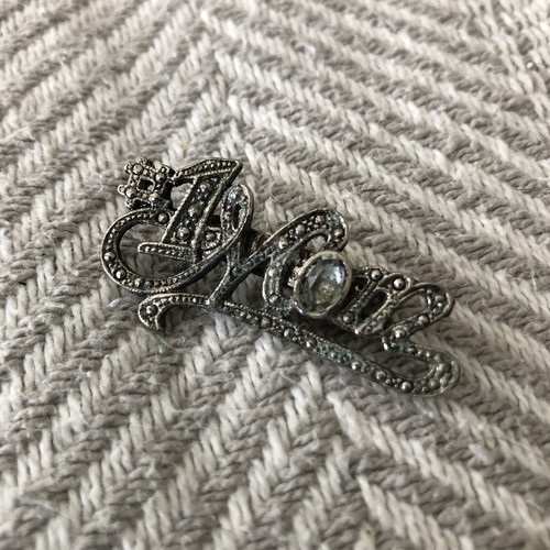 vintage silver tone number one mom #1 mom brooch pin EUC | eBay