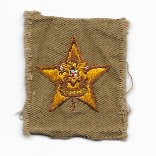 Star Rank Patch 1925-1936 STB-1-2-02 MVE - Olive Boy Scouts BSA swn | eBay