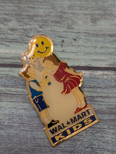 Walmart Associate Employee Pin - Smiley Kid's Department | eBay