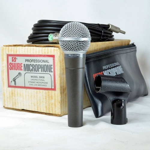 Shure SM58 USA Vintage Mic 1970s Good Sound Original Box Used | eBay UK
