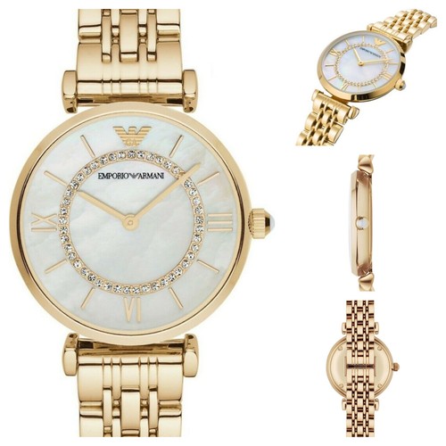Elegant Emporio Armani Womens AR1907 Gold Watch | eBay UK