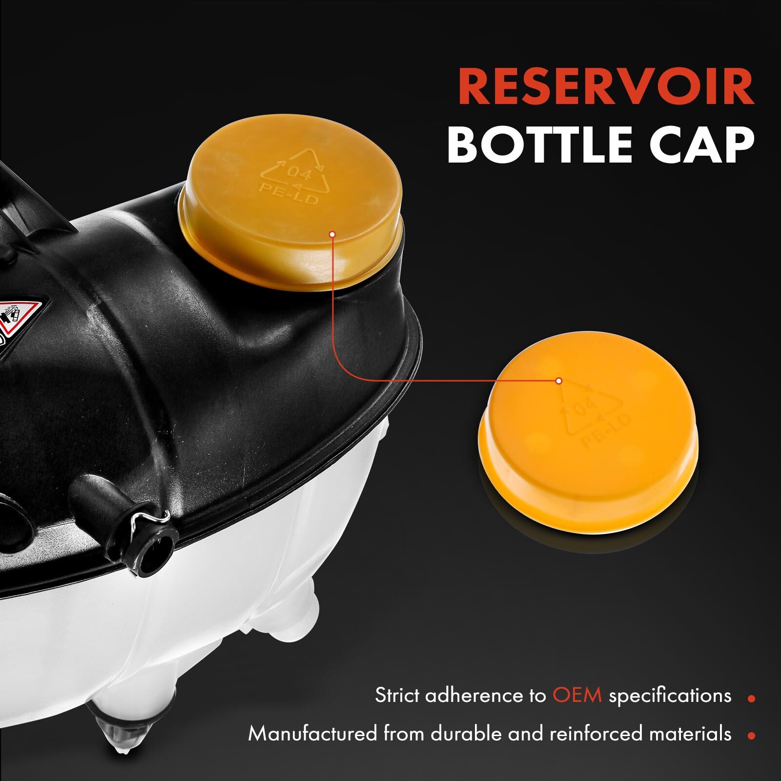 Coolant Expansion Tank w/o Cap for Mercedes-Benz W222 S550e 2015-2017 ...