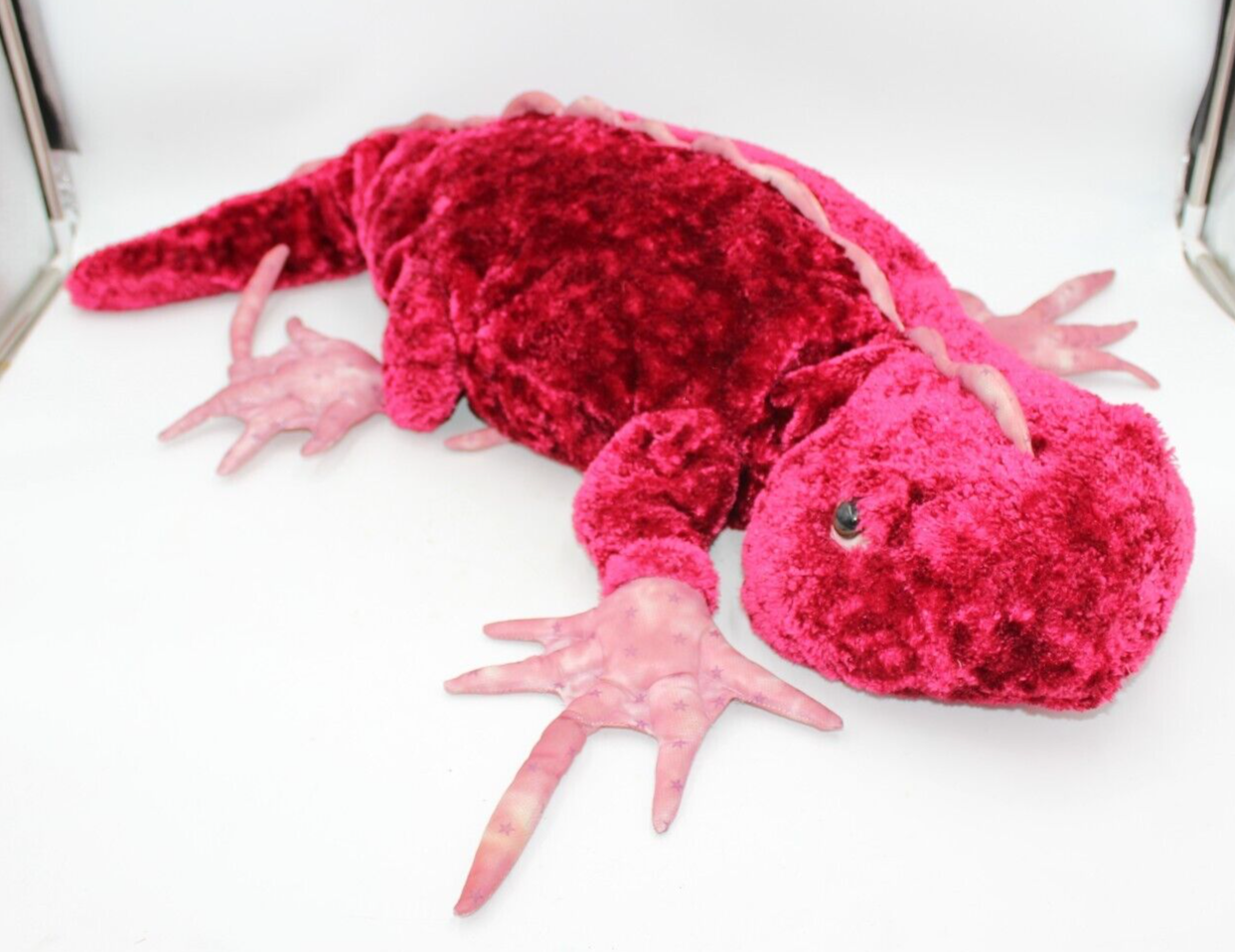 Dan Dee Salamander Large 38" Red Lizard Plush Toy MISSING EYE Pillow ...