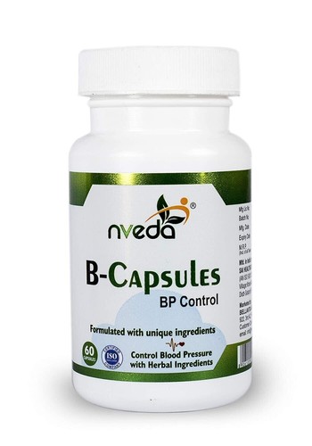 Nveda B-Capsules for BP Control & Hypertension (60 Caps) Ayurvedic ...