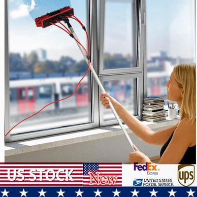 26FT Water Fed Pole Cleaning Brush Tool For Window+ Solar Panel Clean ...