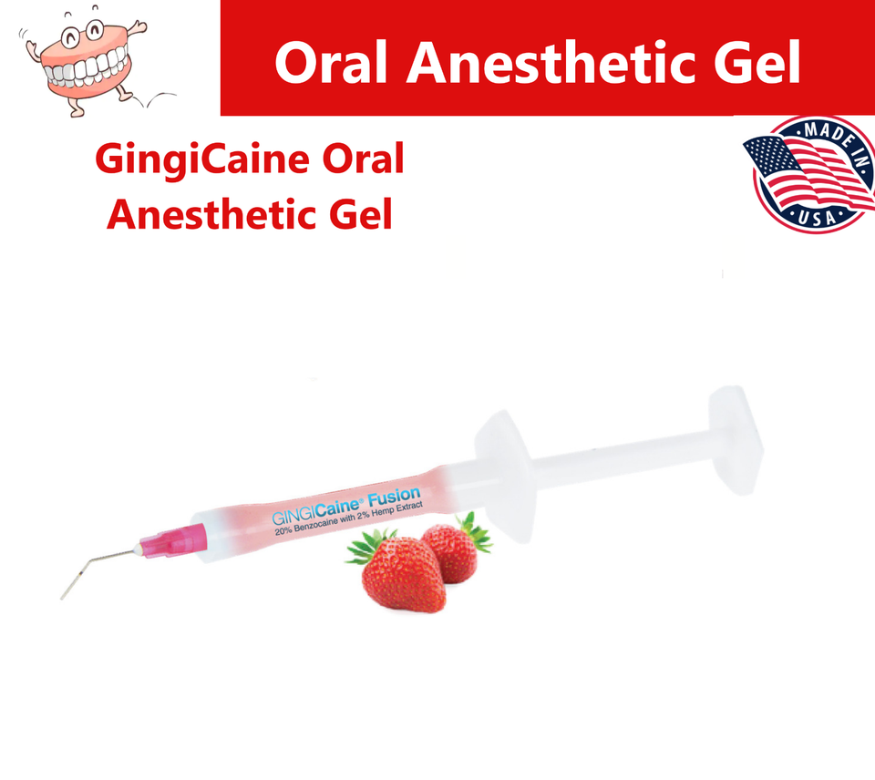 Dental Gingicaine Topical Anesthetic Gel in Syringe USA, Prefilled Syr ...