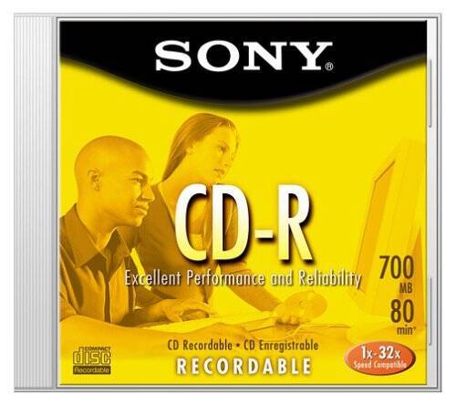 Sony CDQ 80L2//T - CD-R - 700 MB ( 80min ) 40x - storage media - VERY ...