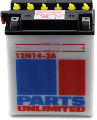 Battery 12V 14Ah Parts Unlimited 2113-0137 Replaces 12N14-3A | eBay