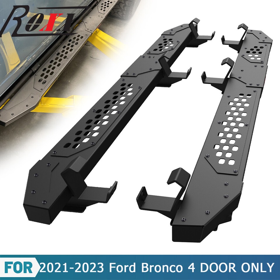 2021-2026 Rock Rail Side Steps Running Boards Nerf Bars for Ford Bronco ...