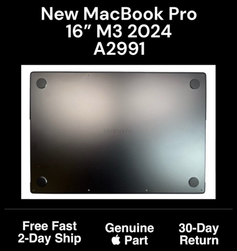 Apple MacBook Pro 16" M3 2024 A2991 BOTTOM BASE SPACE BLACK | eBay