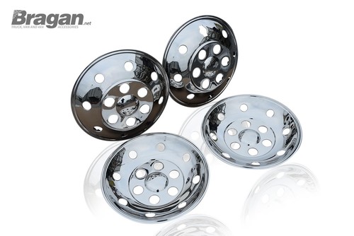 19.5" Universal Front and Rear Wheel Trims - Pair For Truck Bus Coach ...