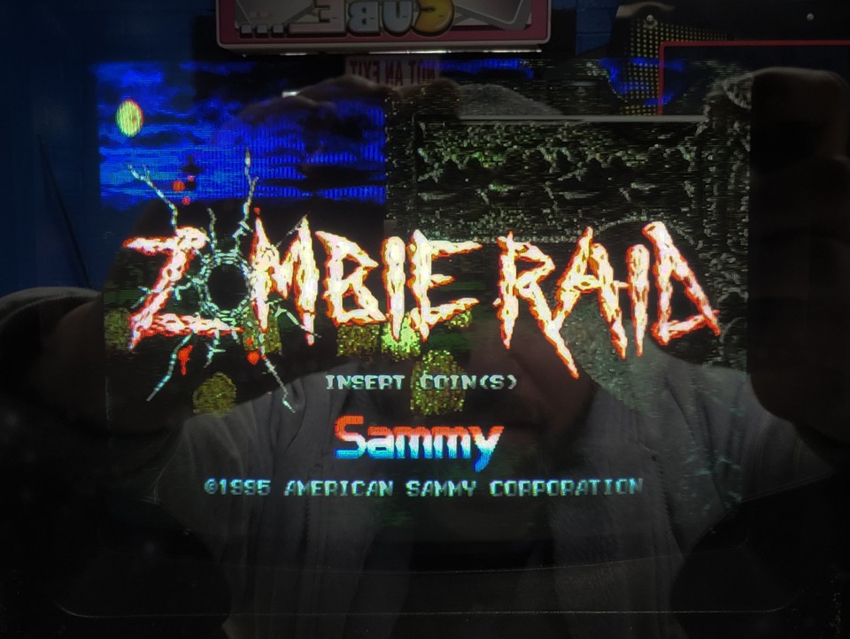 ZOMBIE RAID Full Size Arcade Gun Shooting Video Game Machine - WORKS ...