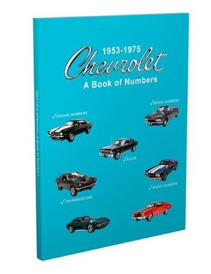 1953-1975 Chevrolet Book of Numbers -Chevy Serial Nos - Engine Code ...