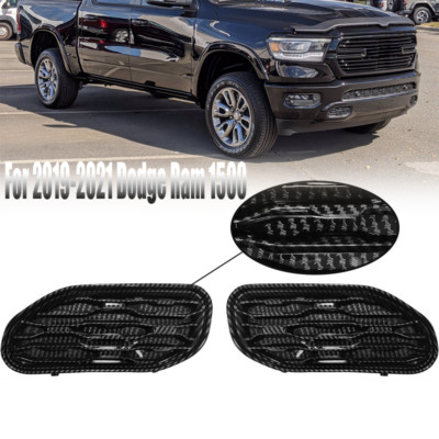For 2019-2021 Dodge RAM 1500 Front Bumper Filler Tow Hook Cover Bezel ...