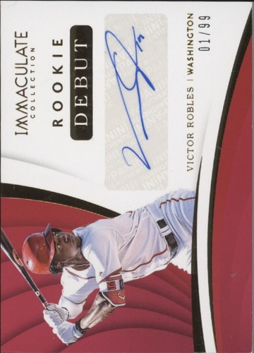 2018 IMMACULATE COLLECTION VICTOR ROBLES RDS-VR RC DEBUT SIGNATURE /99 ...