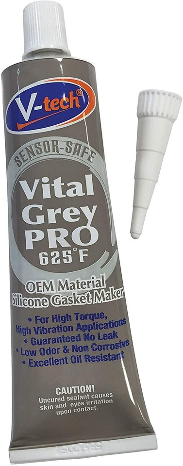 V-Tech Grey Silicone VT-152 Vital RTV Instant Silicone Gasket Maker ...