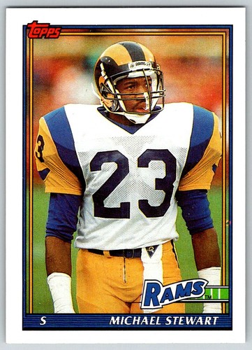1991 TOPPS MICHAEL STEWART LOS ANGELES RAMS #531 | eBay