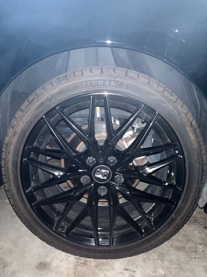 Set of 4- MSW Type 50 Gloss Black 10-Spoke Wheel Rim 18x8 5x112 28mm | eBay