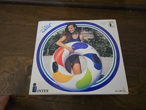 Vintage 1996 39” New Intex The Wet Set Color Whirl Inflatable Tube with ...