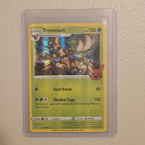 Trevenant 015/192- Trick or Trade Halloween NM Pokemon Card Holo ...